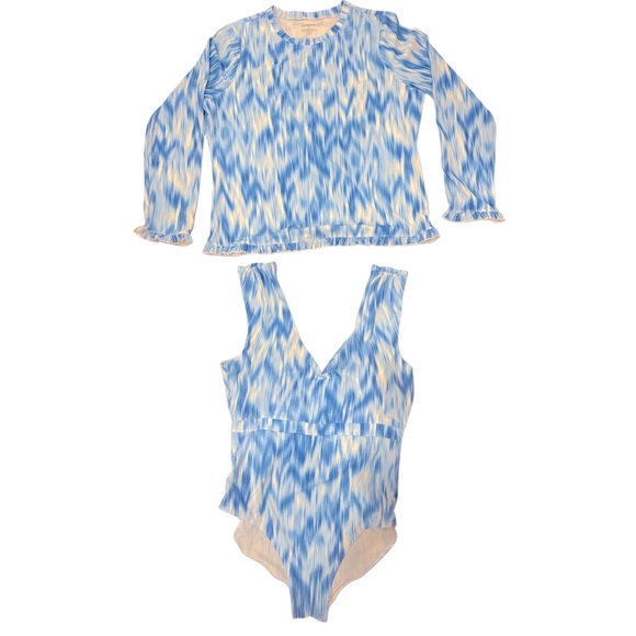 summersalt | Swim | Summersalt Waterside Ruffle Rash Guard Long Torso ...